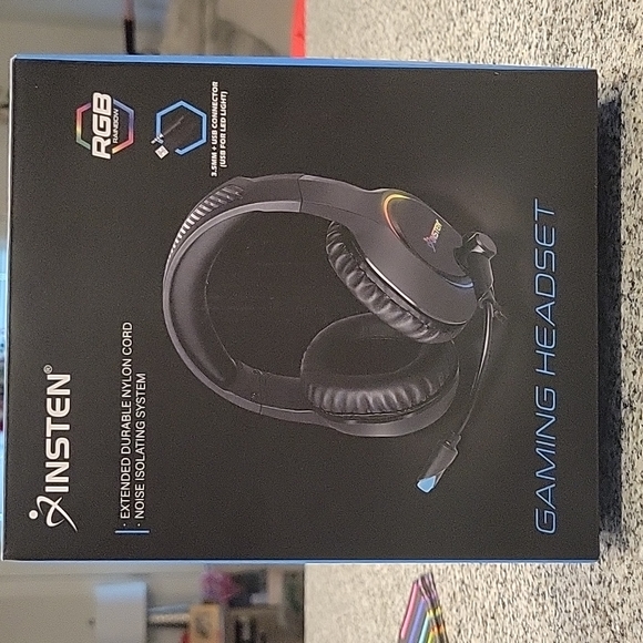 Insten | Headphones | Insten Gaming Headset With Microphone Rgb Led ...